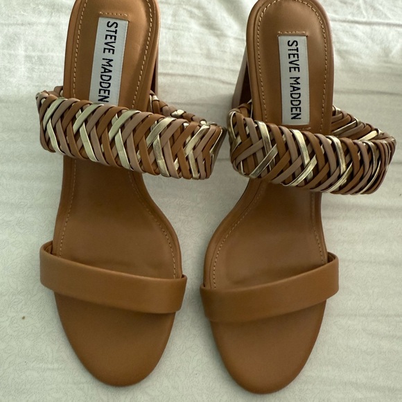 Steve Madden | Shoes | Steve Madden Brown Heels With Minimalist Design ...